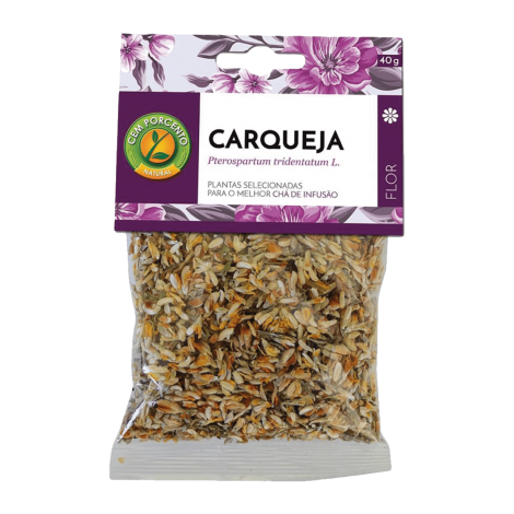 Chá Infusão Carqueja Planta Saco 40g - Cem Porcento