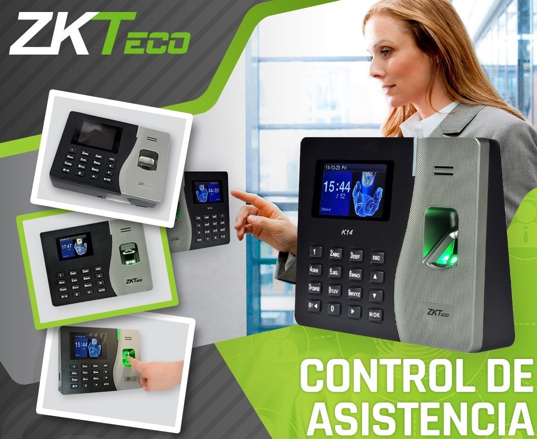 Relógio Biométrico Zkteco K14 com montagem